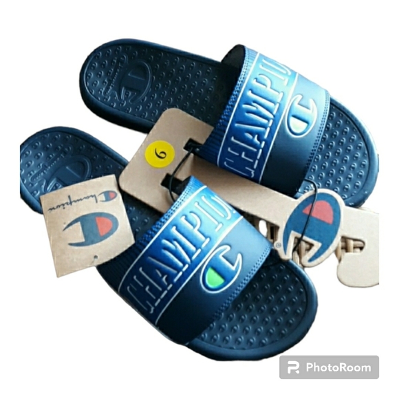 Champion | Shoes | Nwt Champion Mens Slides Sandals Superslide Varsity ...